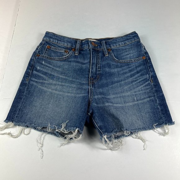 Madewell | Shorts | Madewell Jean Short Womens 26 High Rise Malden Blue ...